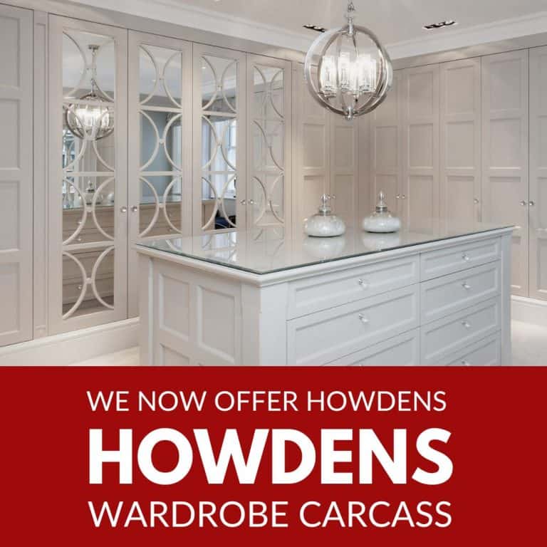 Build your wardrobe with HOWDENS carcass - Wardrobe Door Studio